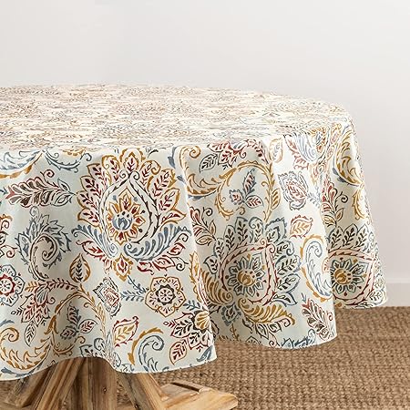 Amazon.com: Elrene Home Fashions Ava Floral Jacobean Water- and Stain ...