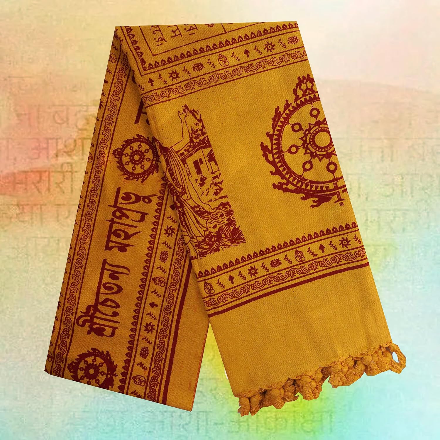 Namabali,with Hare Krishna Printed Colour White Hight 76 inches (Orange ...