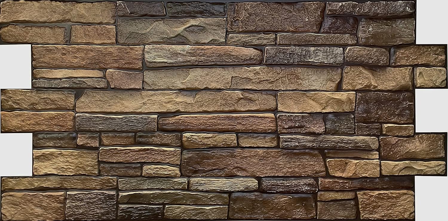 4,7qm/10 Stück 3D PVC FLIESEN Wandpaneele Wandverkleidung PVC ...