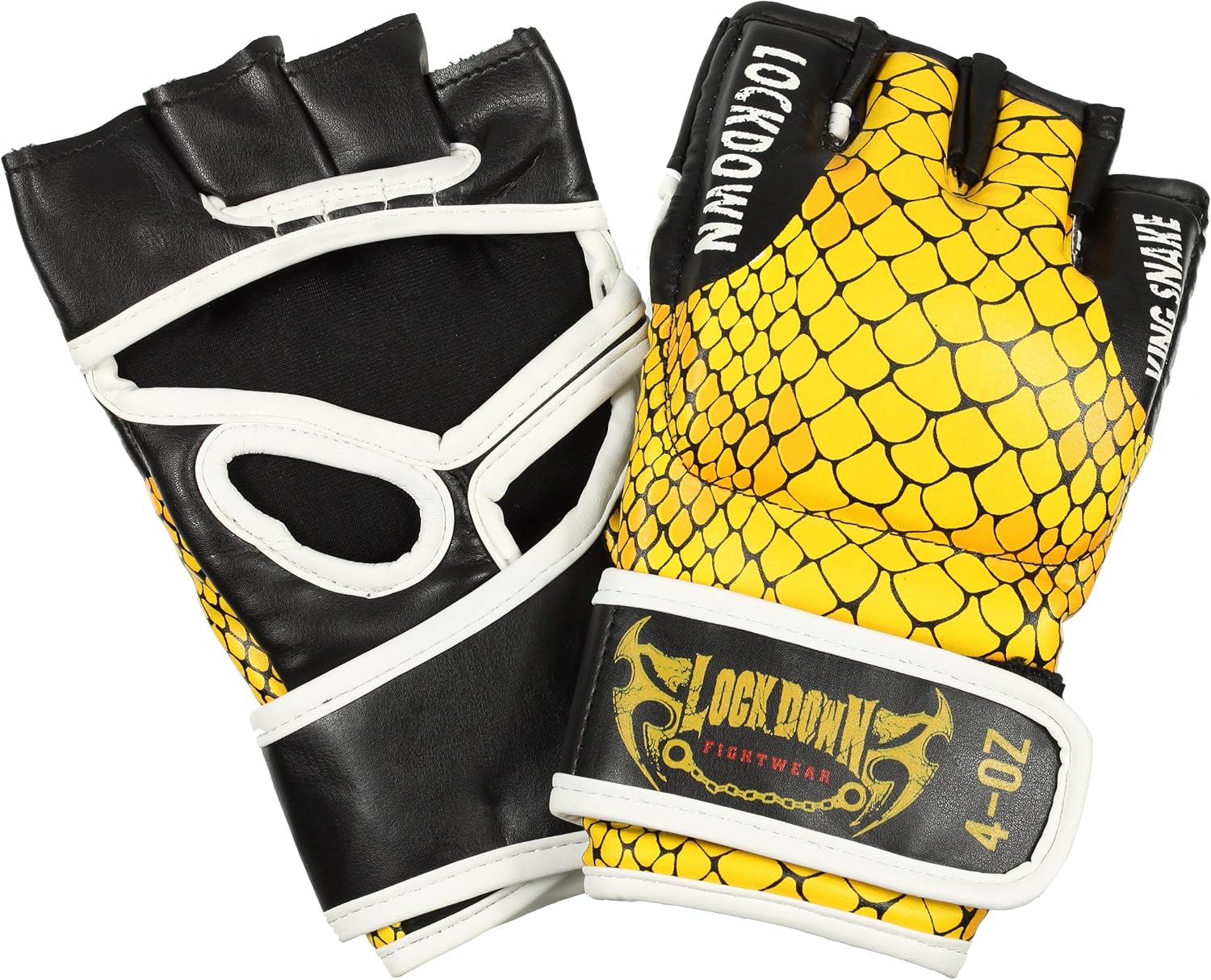 Amazon.com: Lockdown Fightwear "Kingsnake" MMA Gloves 4 oz - Medium