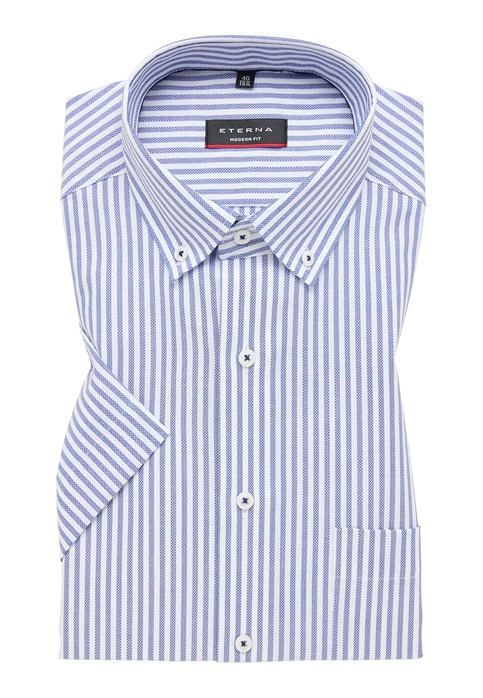 Eterna Striped Shirt Modern Fit Gibbs Menswear Eterna Formal Shirts
