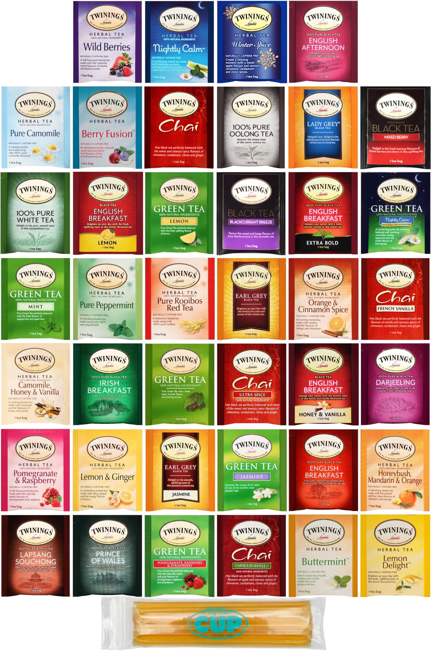 Amazon.com : Tea Bags Assortment Variety Sampler Pack Gift Box - 48 ...