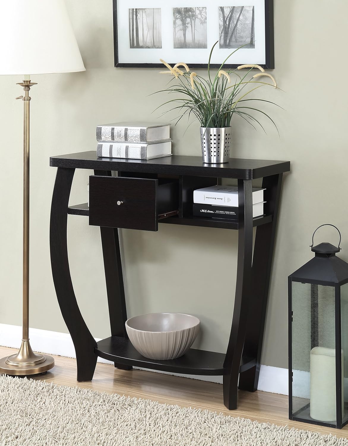 Amazon.com: Convenience Concepts Newport Dorchester Console Table ...