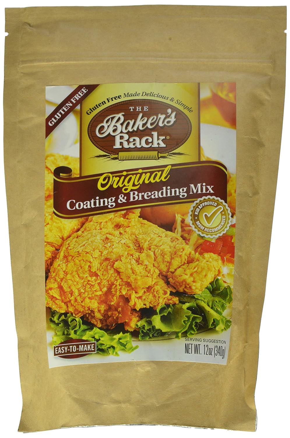 Amazon.com : Baker's Rack Gluten Free Original Breading Mix, 12 Ounce ...