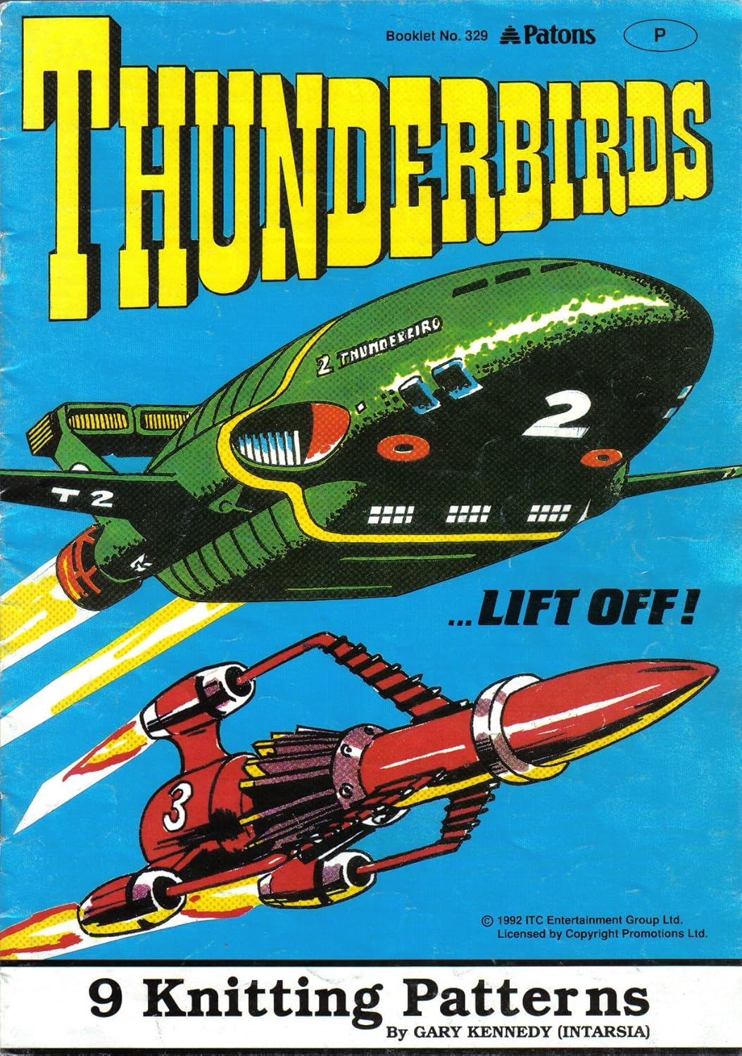 Patons Intarsia Knitting Pattern Booklet: Thunderbirds Sweaters: Amazon ...