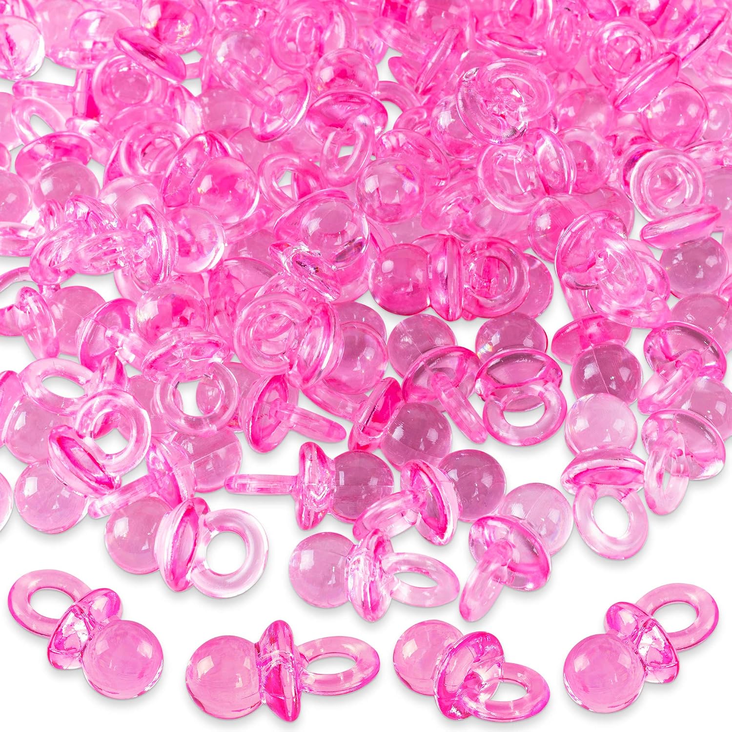 Amazon.com: Super Z Outlet Mini Acrylic Baby Pacifiers for Baby Shower ...