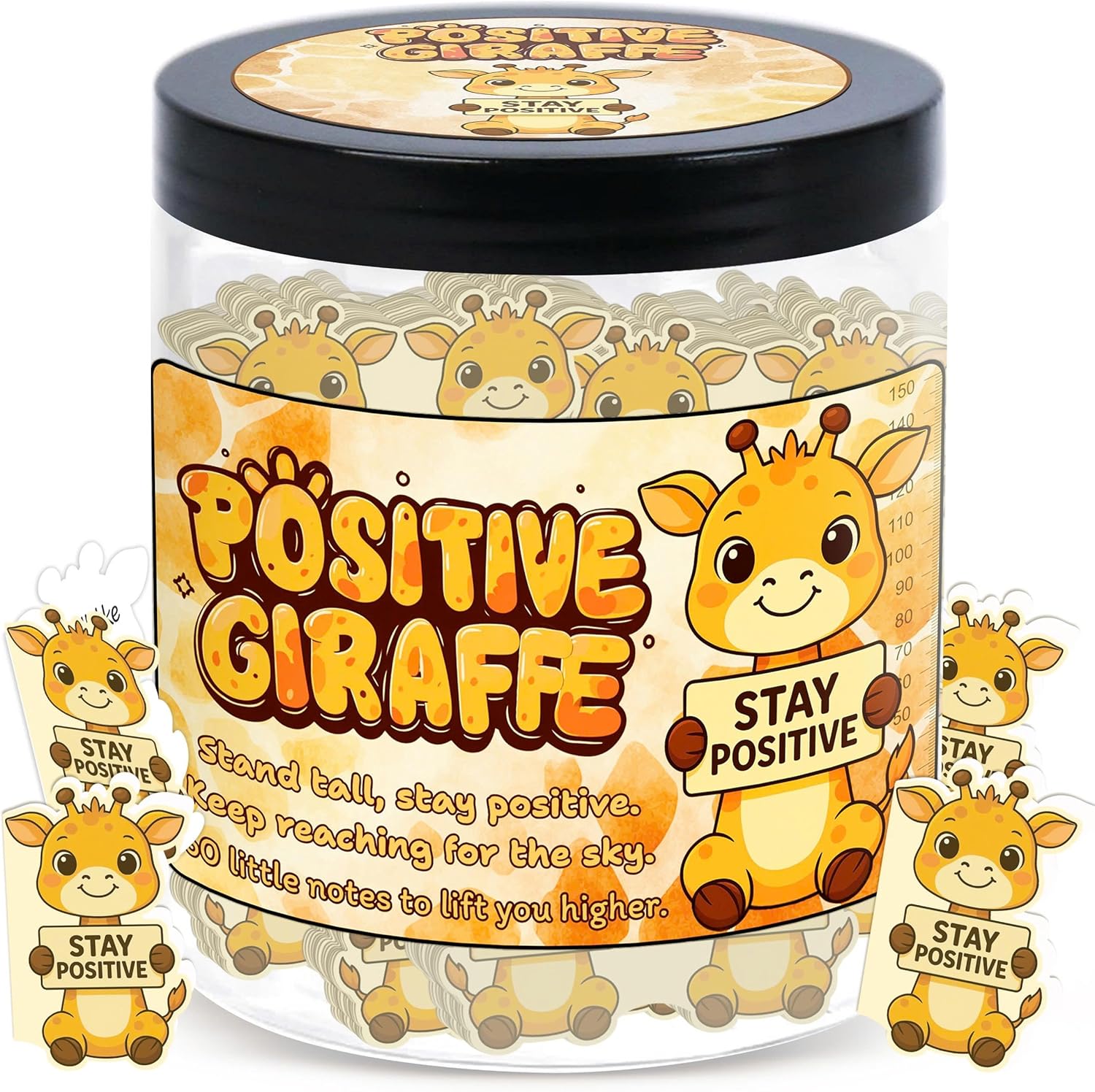 Amazon.com: Positive Giraffe Jar With 60 Daily Affirmation Cards ...
