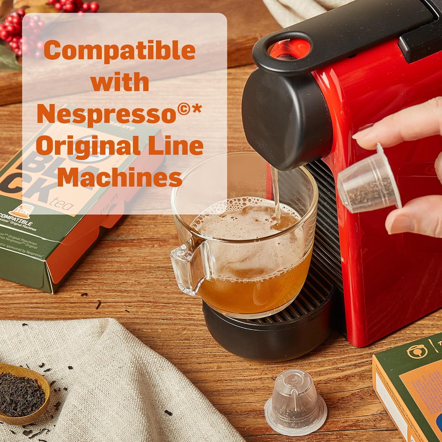 TEALYTE 50 cápsulas de té Chai I Nespresso compatibles con Chai Tea ...