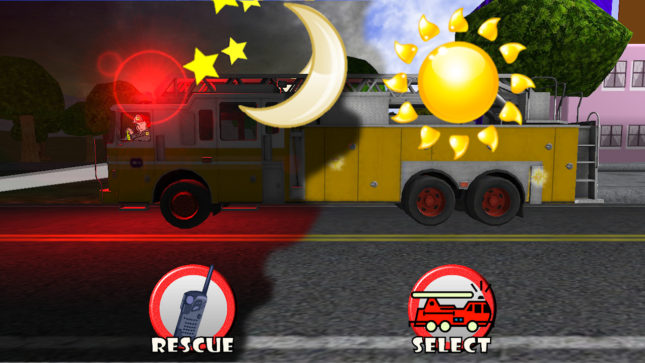 Fire Truck Race & Rescue! Toy Car Game For Toddlers and Kids With Siren ...