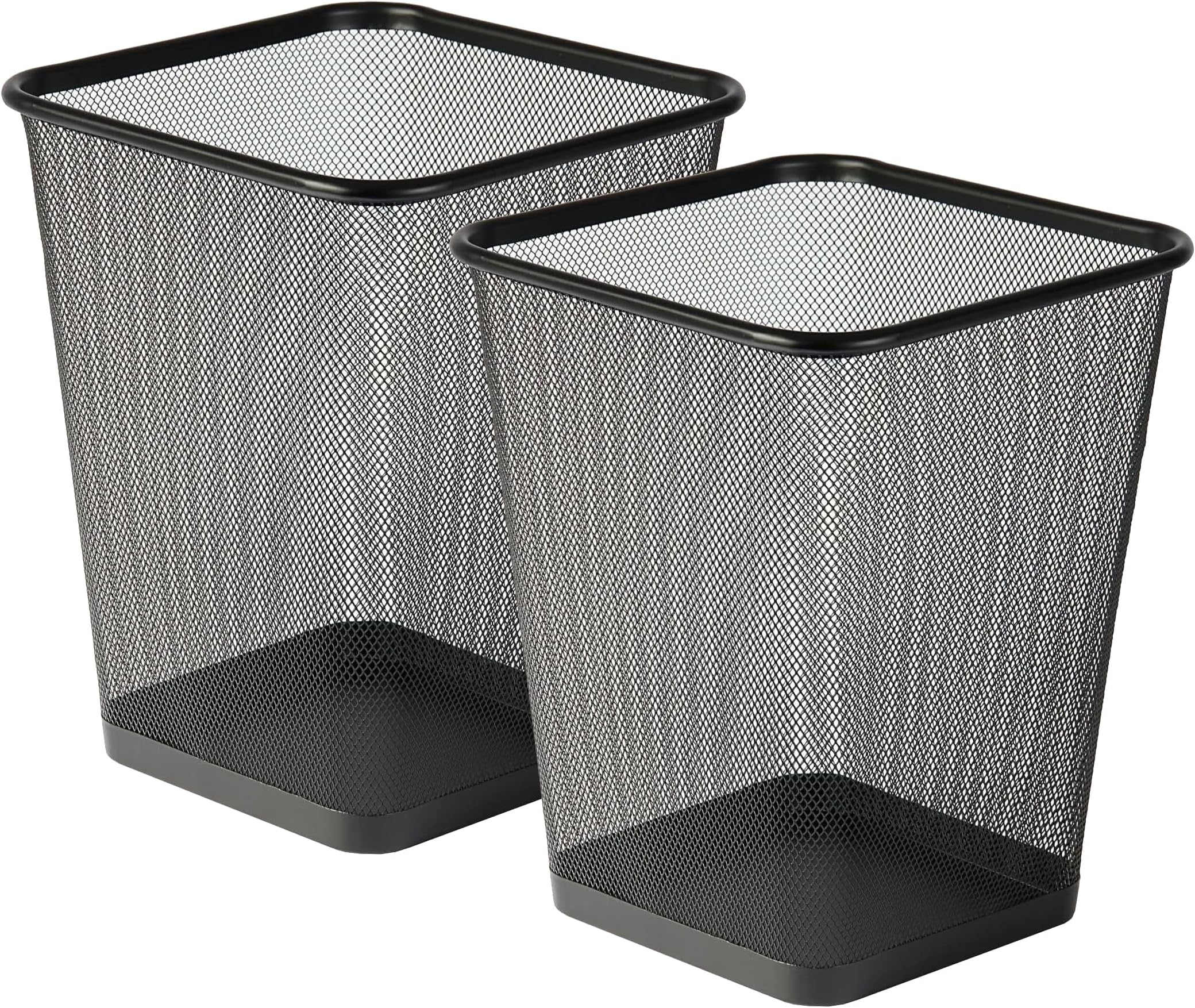 Premier Housewares Large Mesh Waste Paper Bin, 35 x 30 x 30 cm - Silver ...
