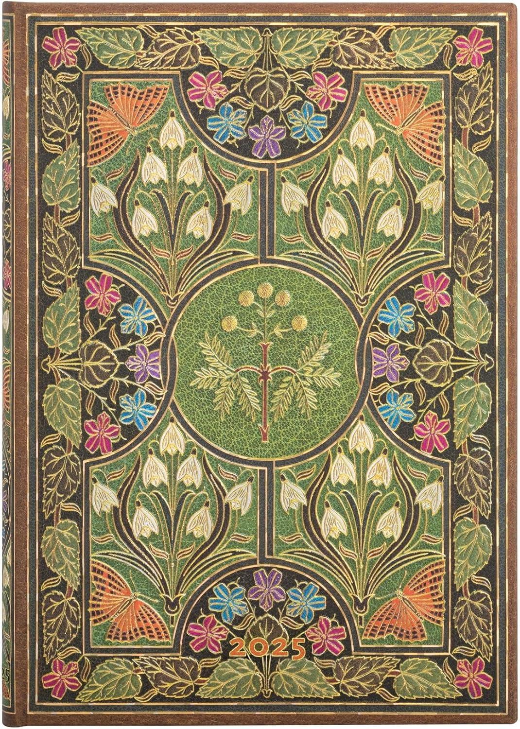Paperblanks 12 Month 2025 Diary, Poetry in Flower, Vertical - Midi (180 ...