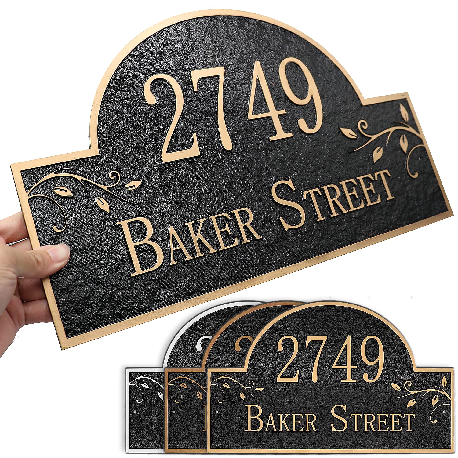 Amazon.com : Vintage Arch Address Plaque Home Address Sign Decorative ...