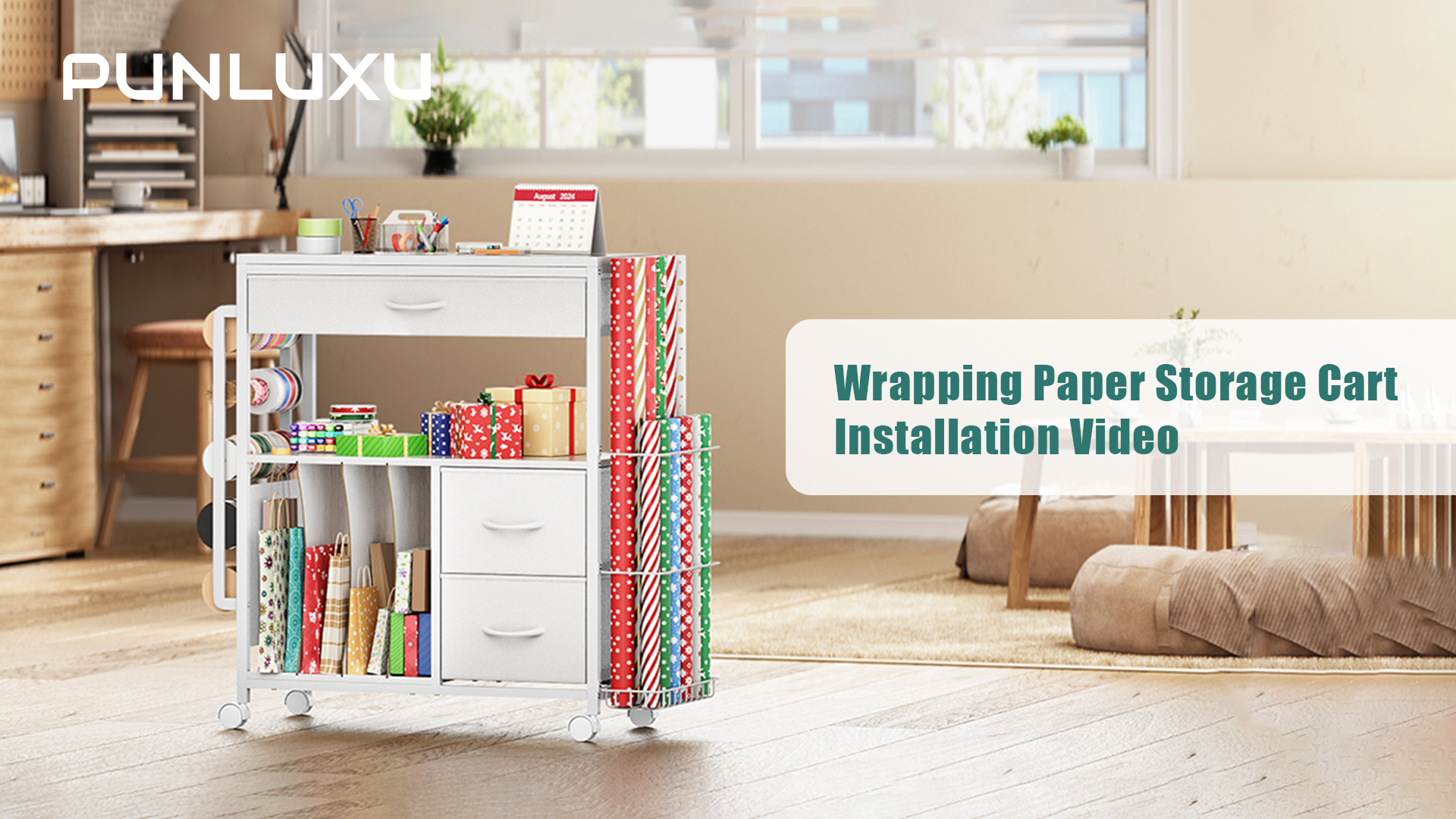 Wrapping Paper Station Work
