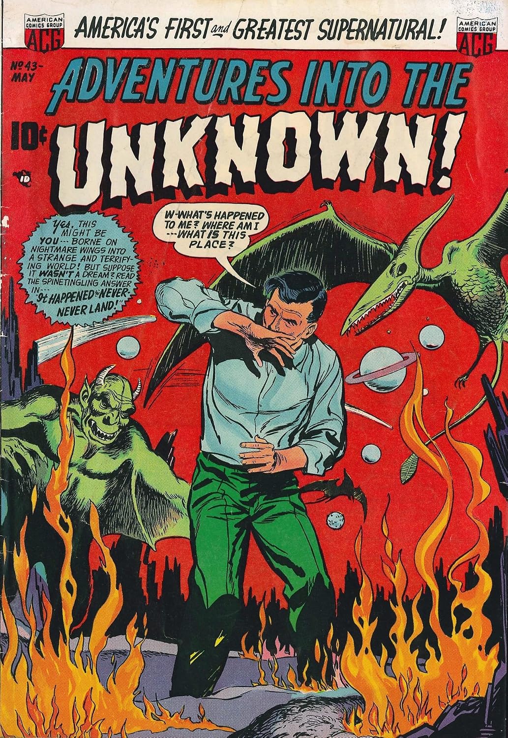 Amazon.com: POSTER comics cover American Group ACG Adventures into the ...