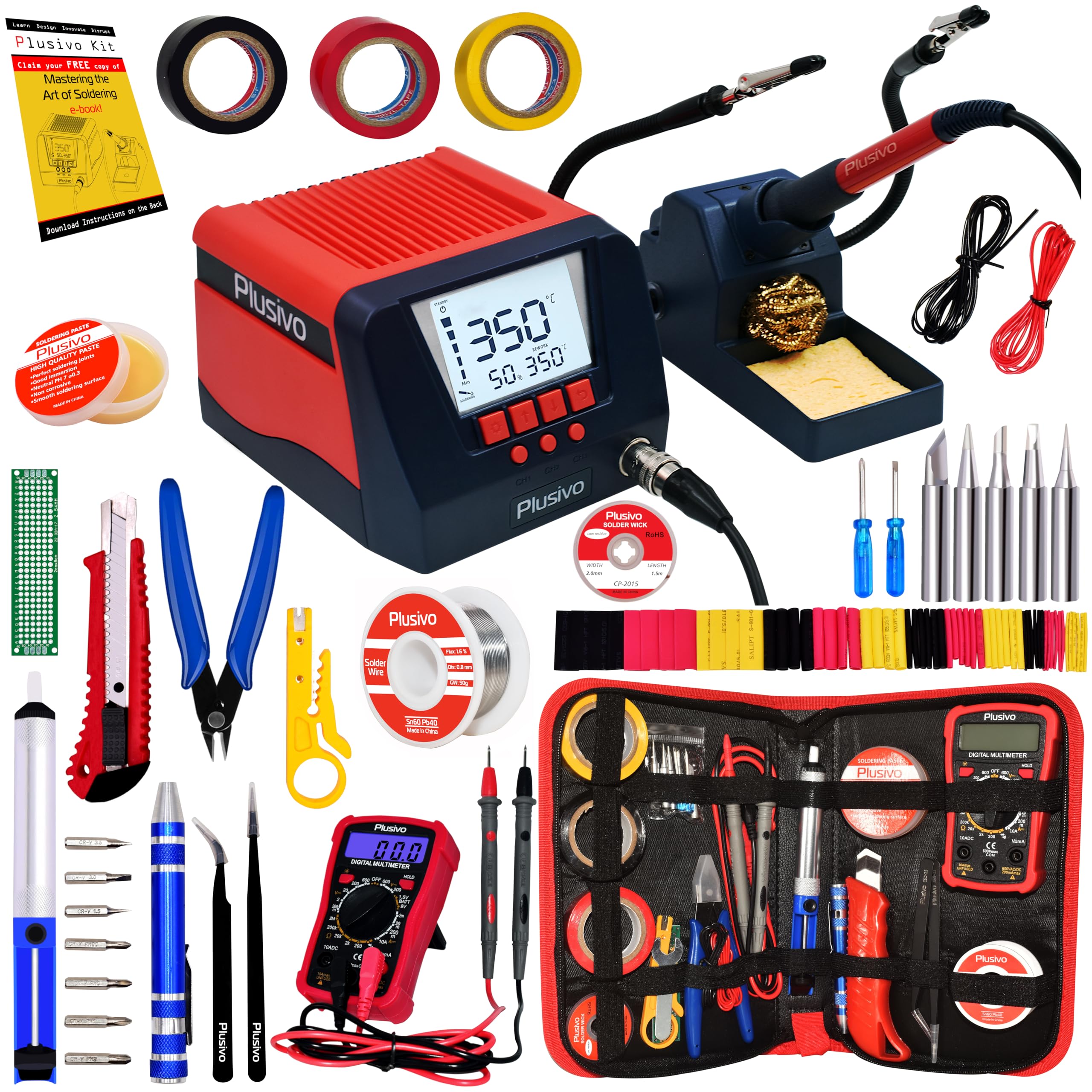 Snapklik.com : Digital Soldering Iron And Rework Station Wide LCD ...