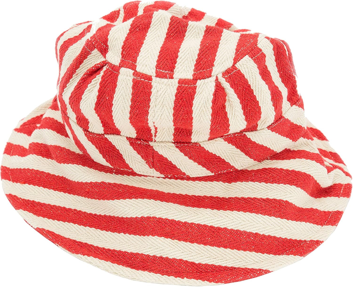 Kainozoic Adjustable Slack Cotton and Linen Bucket Cap (Red Streak ...