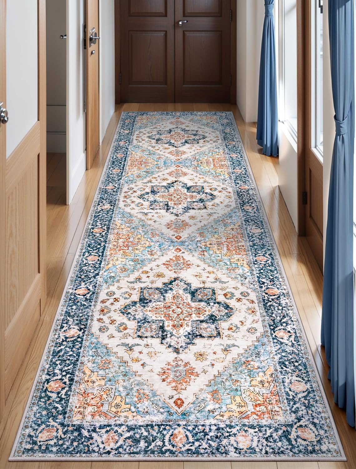 Amazon.com: SERISSA Boho Washable Runner Rug, 2'6"x10' Long Rug Non ...