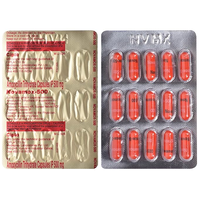 Novamox- 500 - Strip of 15 Capsules : Amazon.in: Health & Personal Care