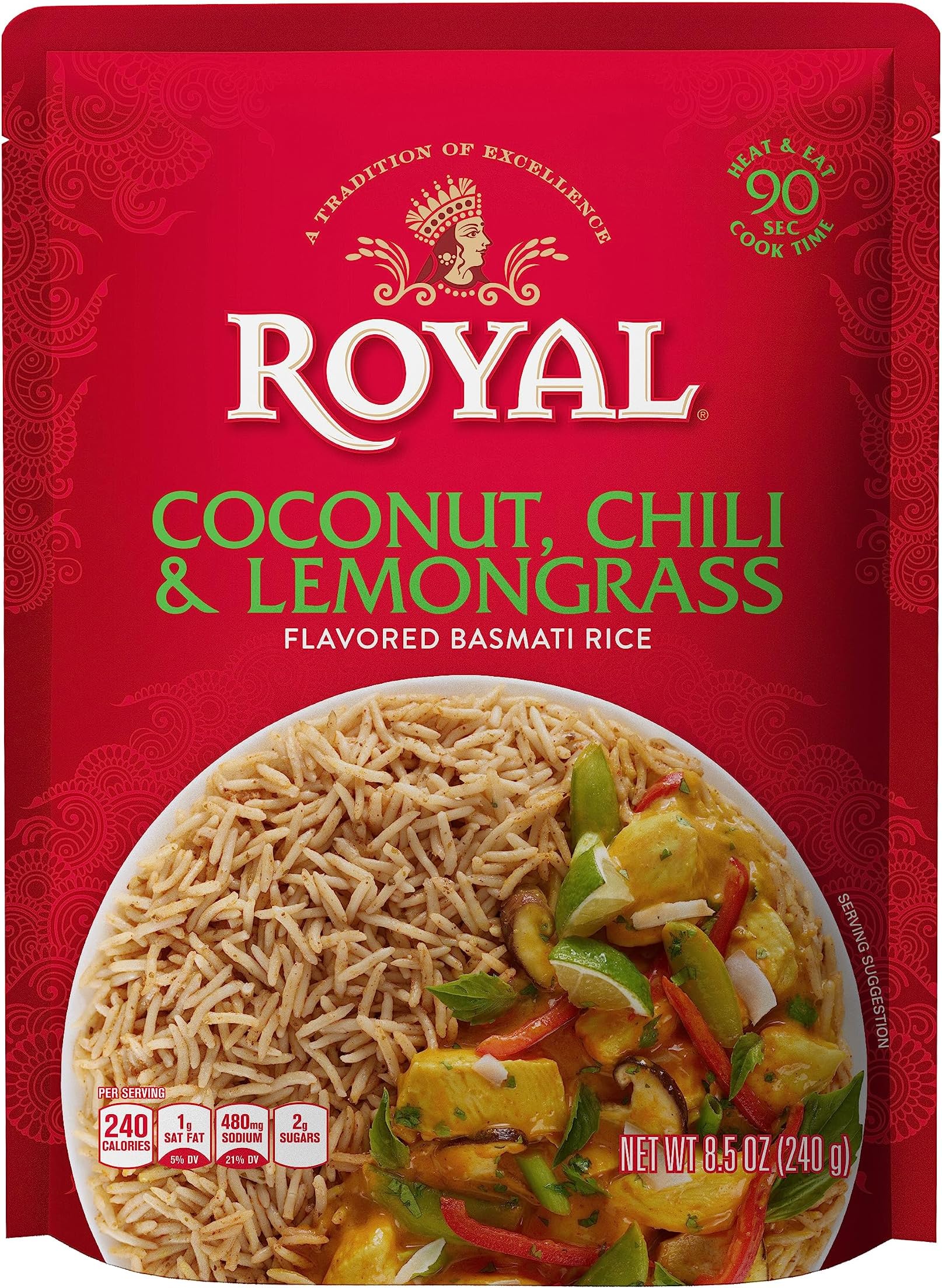Amazon.com : Authentic Royal - Ready To Heat Rice - Coconut, Chili, and ...