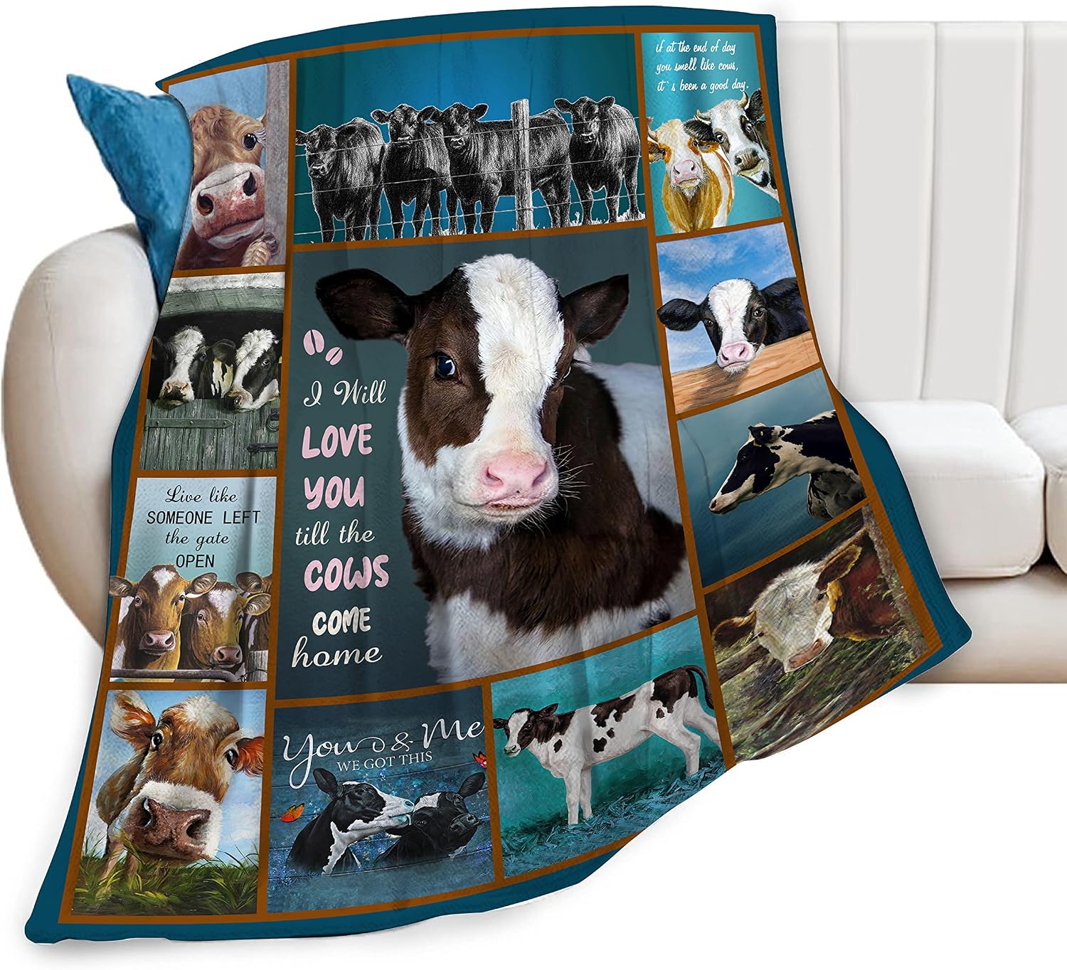 Amazon.com: Golakra Cow Blanket Cozy Plush Fleece Highland Throw for ...