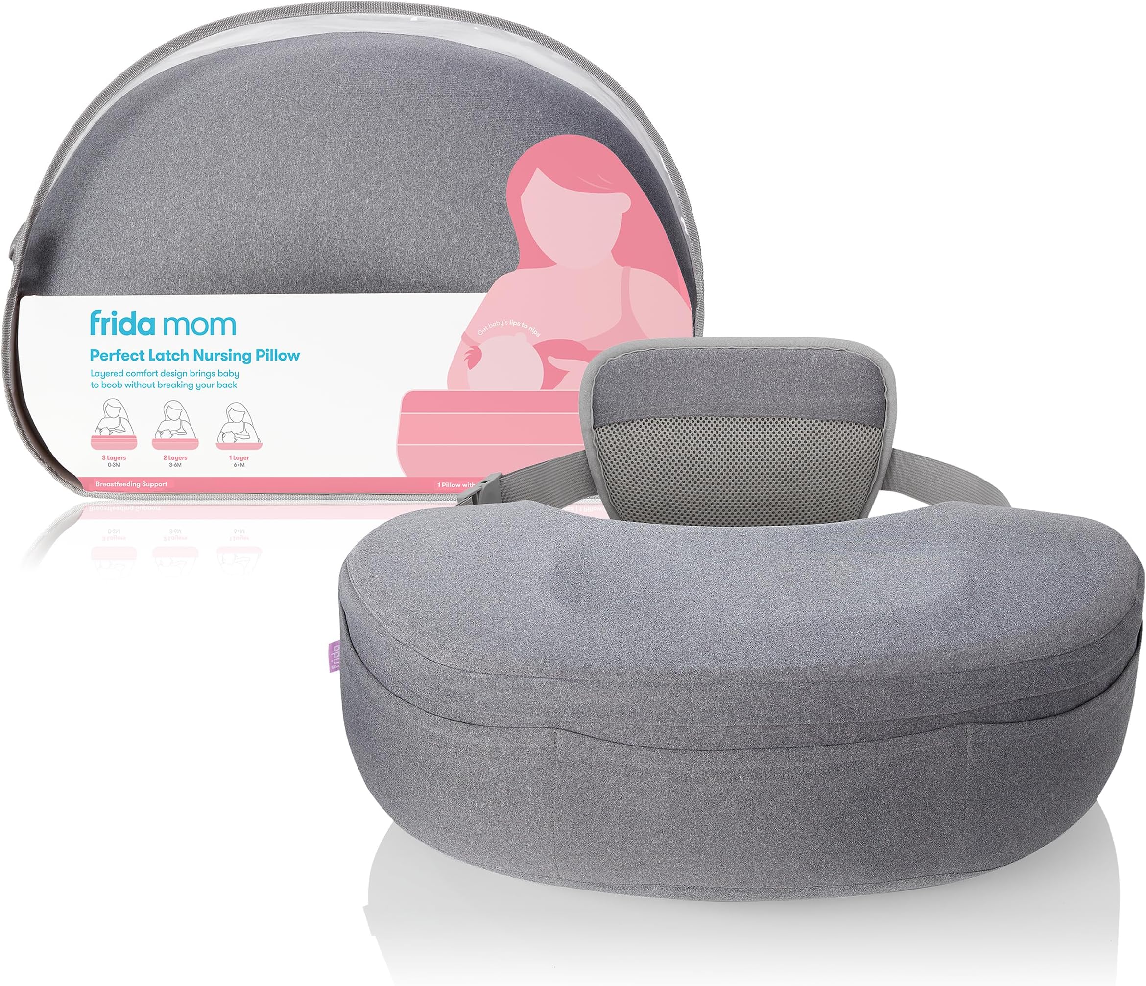 Amazon.com : Frida Mom Nursing Pillow, Adjustable Breastfeeding Pillow ...