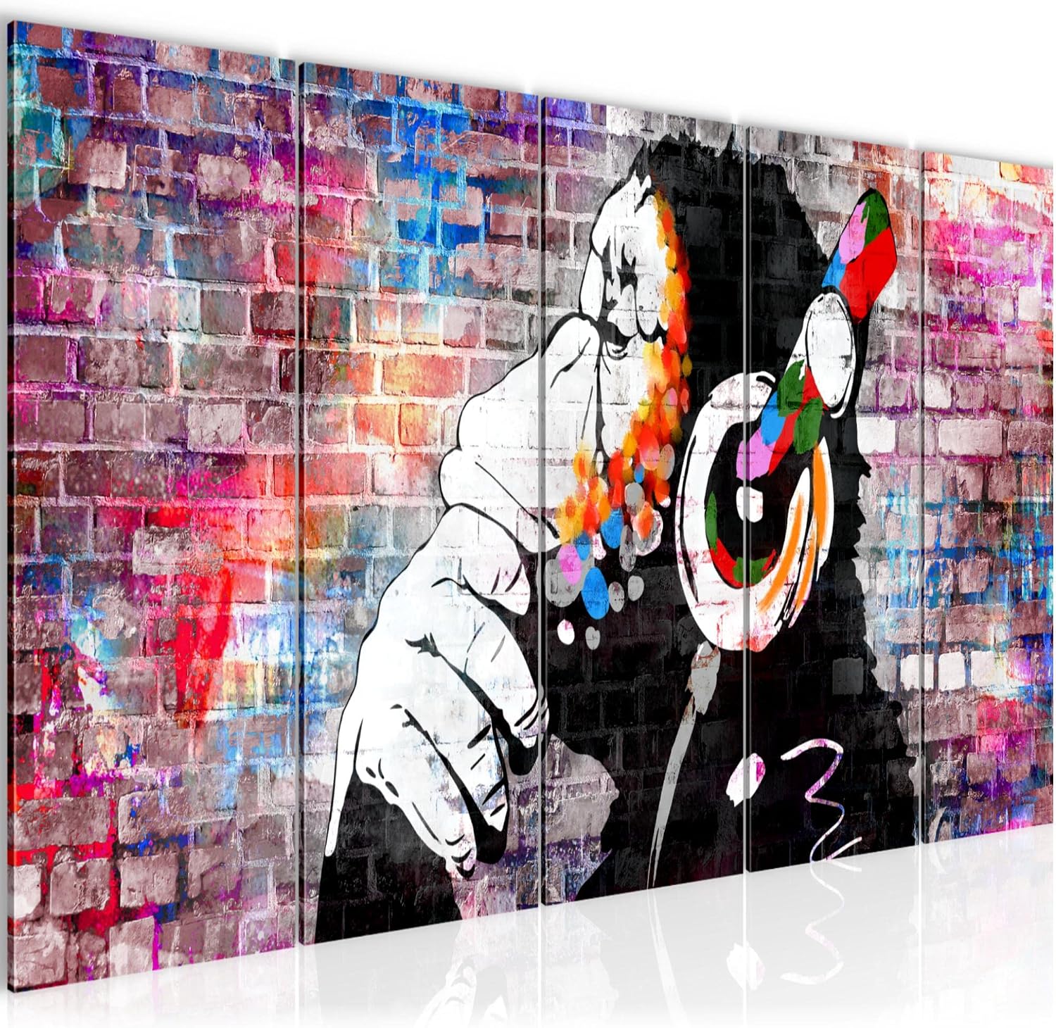 Runa Art Peinture Singe Impression sur Toile intissee Decoration Murale ...