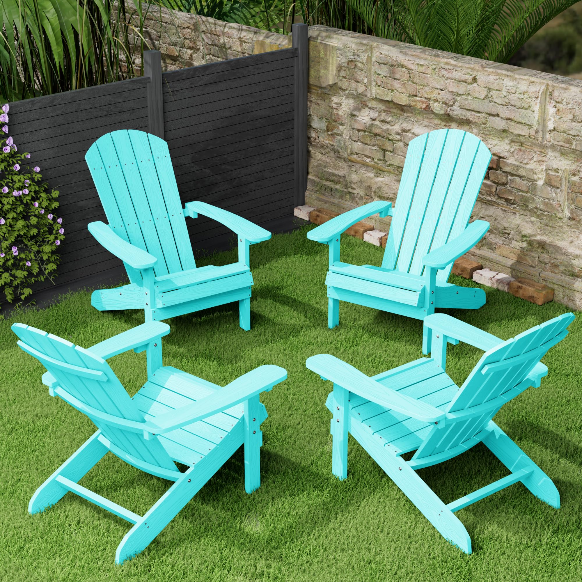 Plastic Adirondack Chairs Set Of 4null