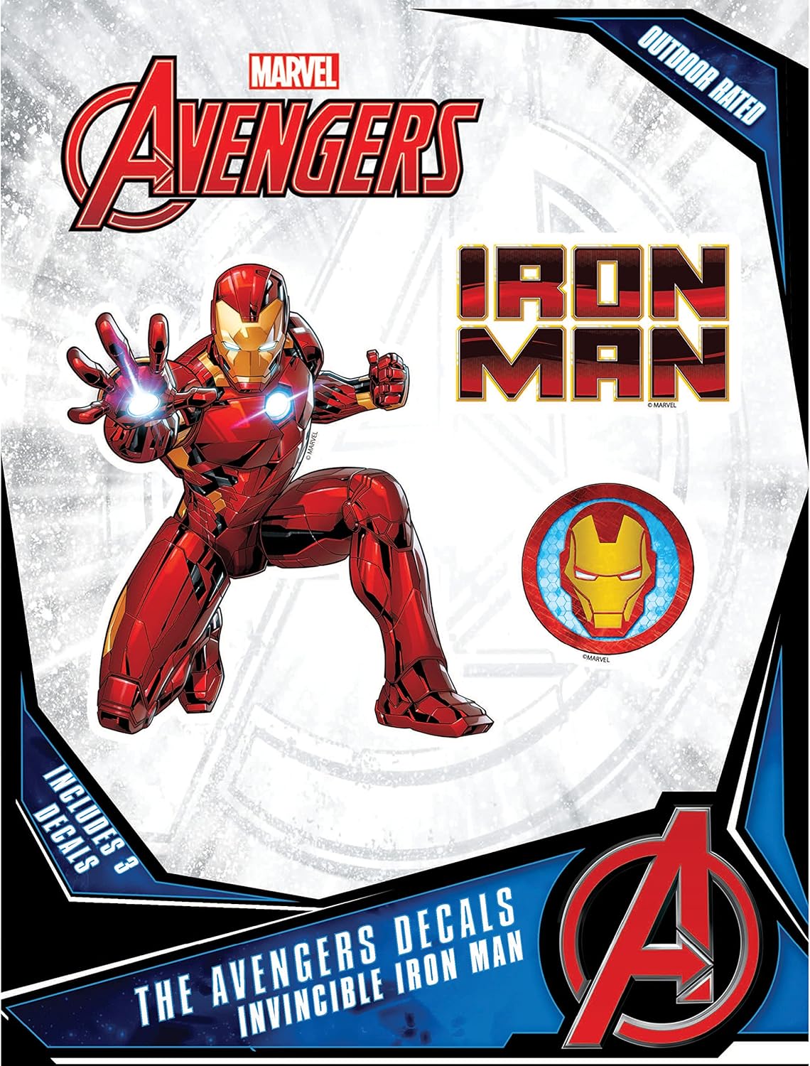 Amazon.com - Marvel Iron Man Vinyl Decals - Set of 3 Outdoor Rated ...