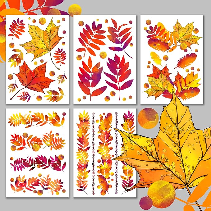 Amazon.com: Decoupage Paper Pack (15 Sheets 8"x11") Autumn Leaves ...