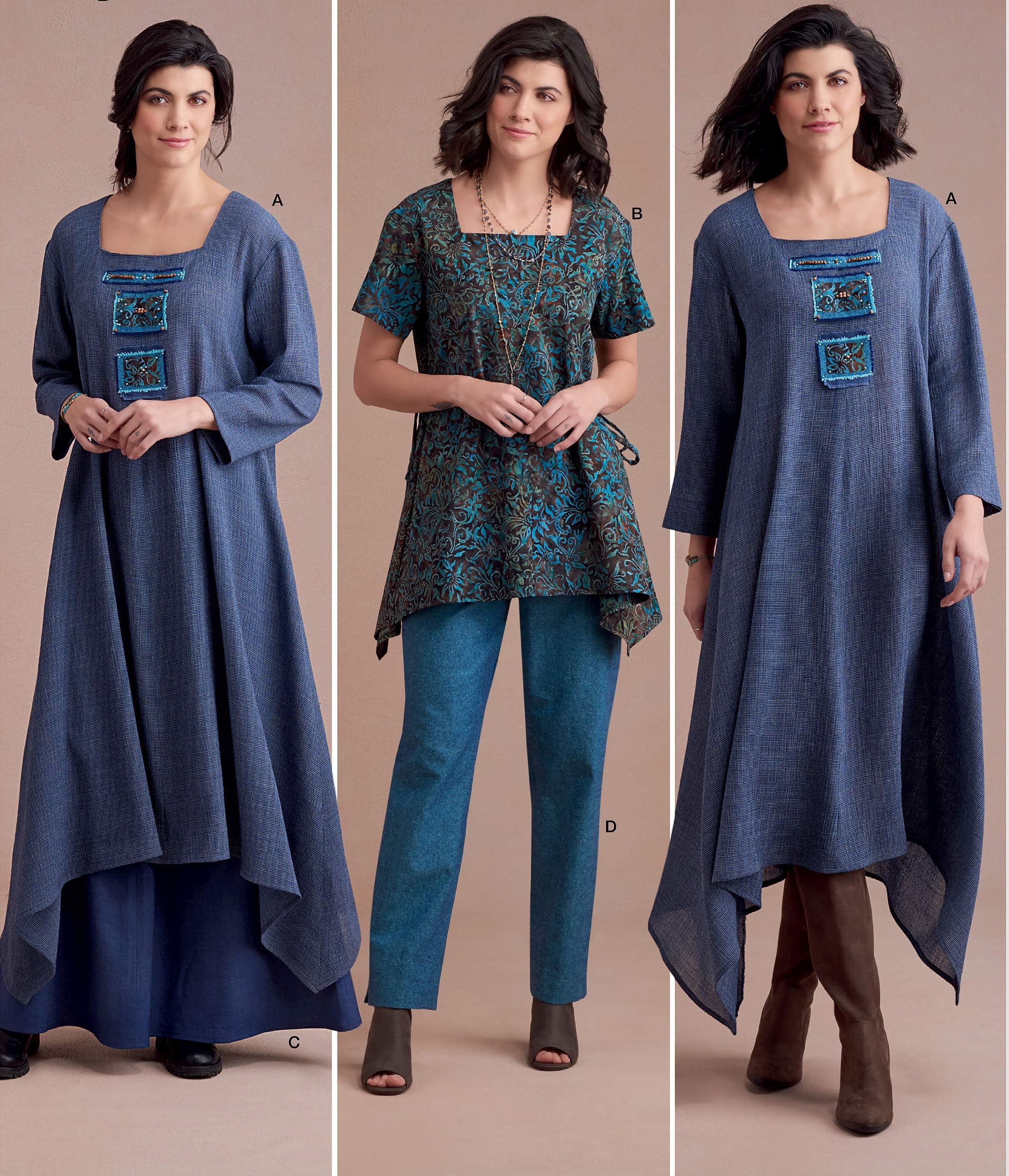 Amazon.com: Simplicity Sewing Pattern 8960 Tunics, Skirts, Trousers R5 ...