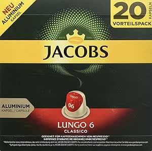 Jacobs - Lungo Classico - 20 Capsules : Amazon.co.uk: Grocery