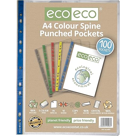 SUMMIT Punched Pockets A4, 200 Poly Pockets : Amazon.co.uk