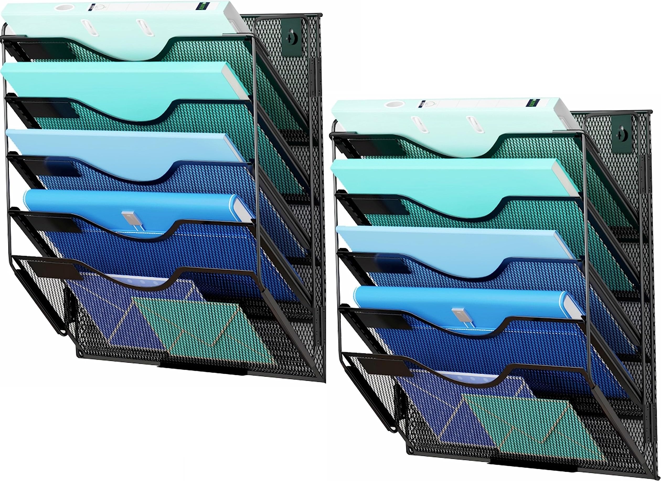 Amazon.com : 3 Pack - SimpleHouseware Wall Mount Single Pocket File ...