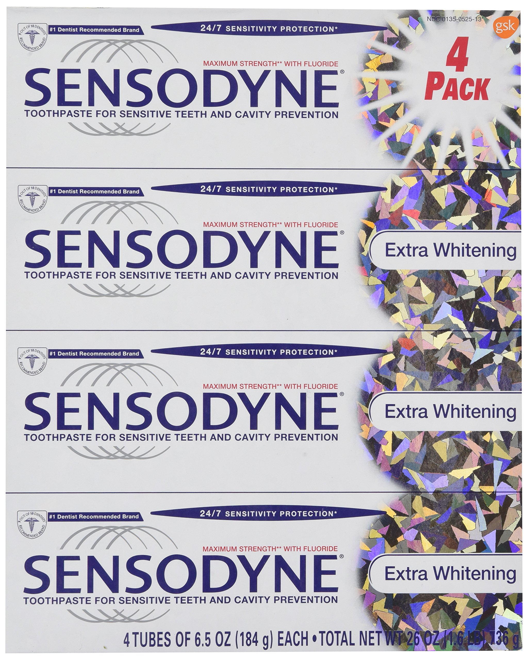 Amazon.com : Sensodyne Extra Whitening Fluoride Toothpaste for ...