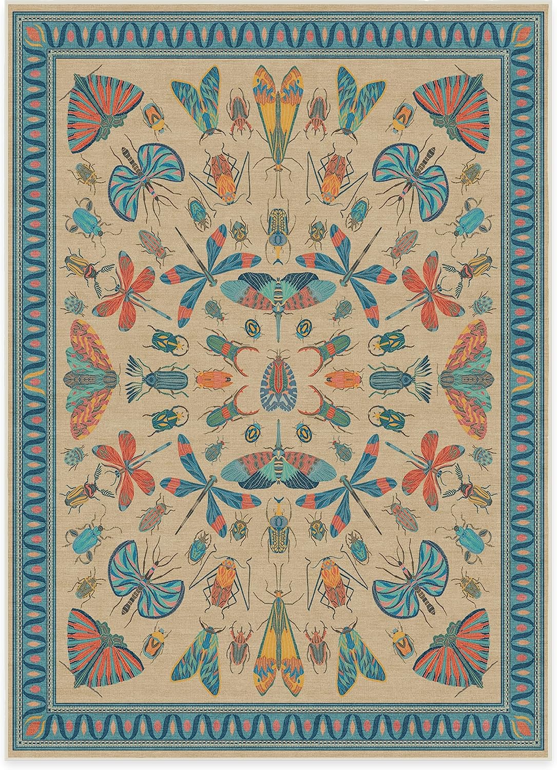 Amazon.com: RUGGABLE x Iris Apfel Machine Washable Modern Area Rug ...