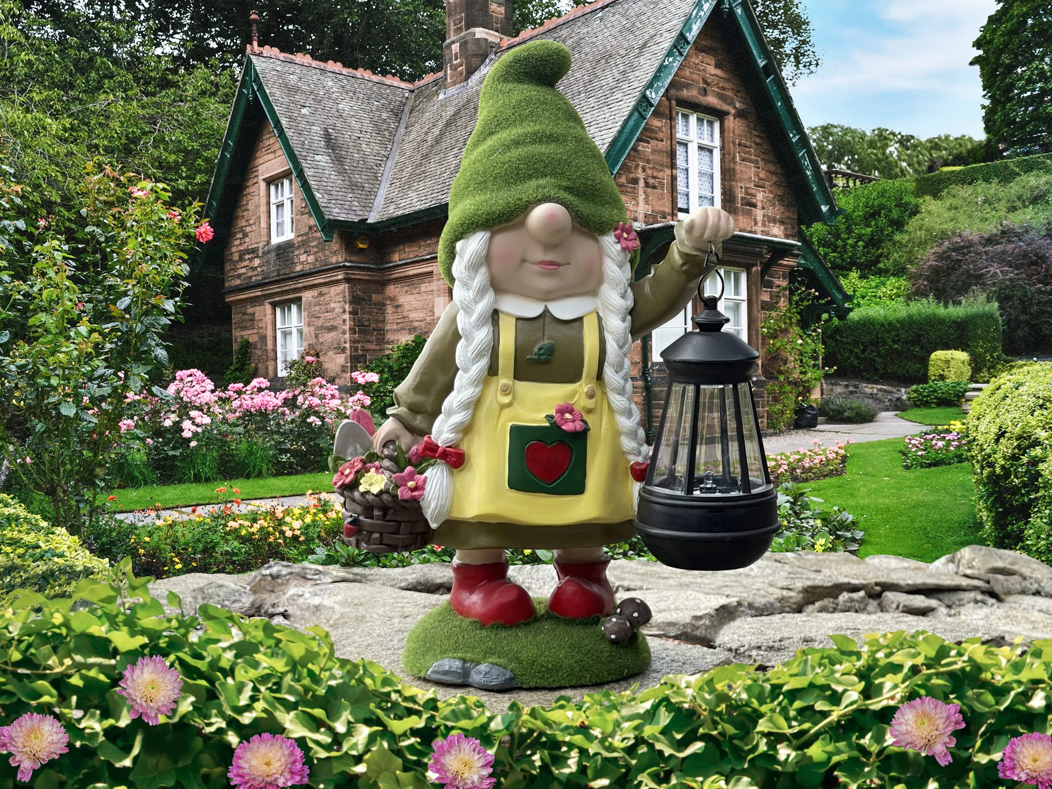Female Garden Gnomes Garden Gnomes Outdoor | Resin Potato Flower