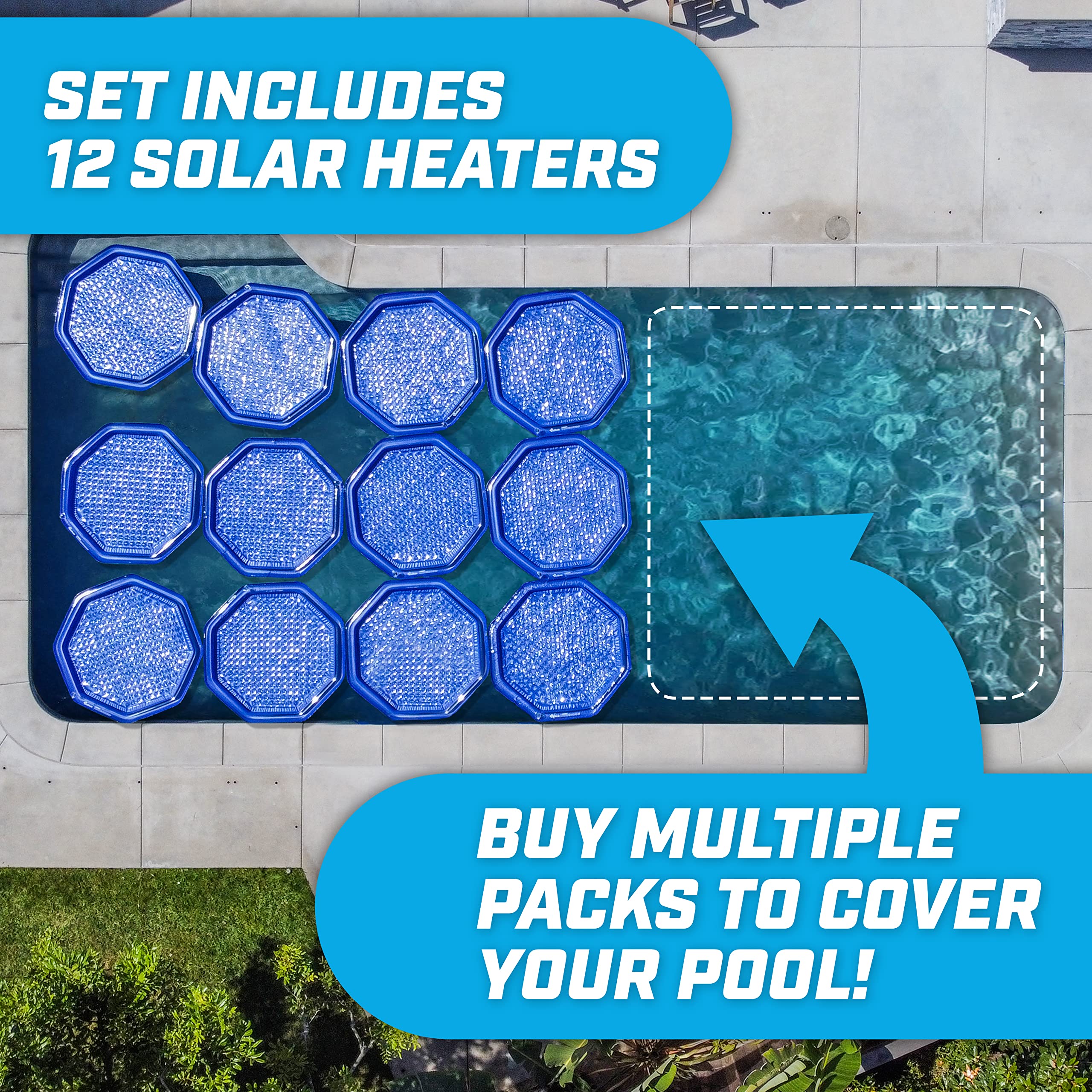 GoFloats Inflatable Solar Pool Heaters for Affordable Pool Heating and ...