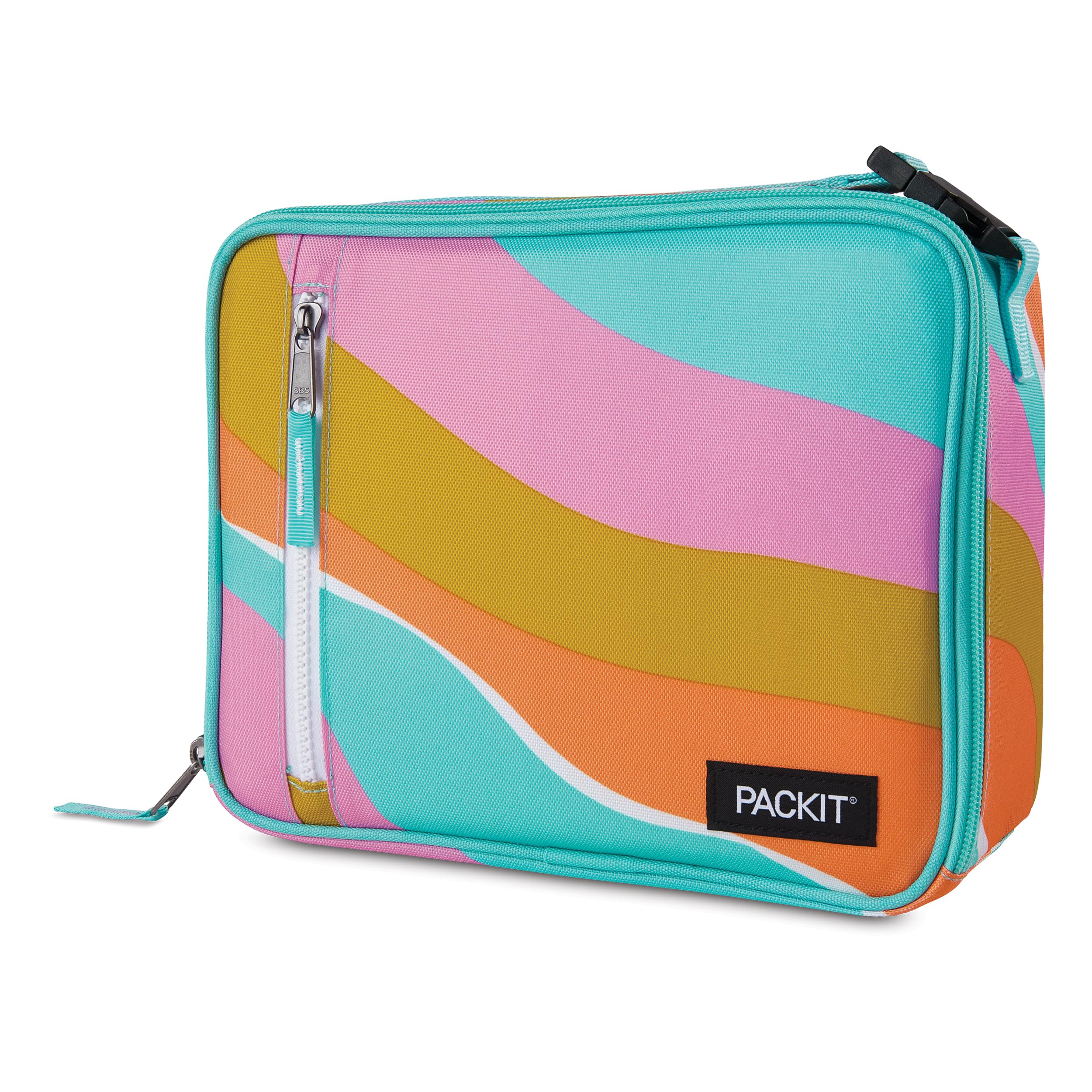 Snapklik.com : PackIt Freezable Classic Lunch Box, Retro Wave, Built