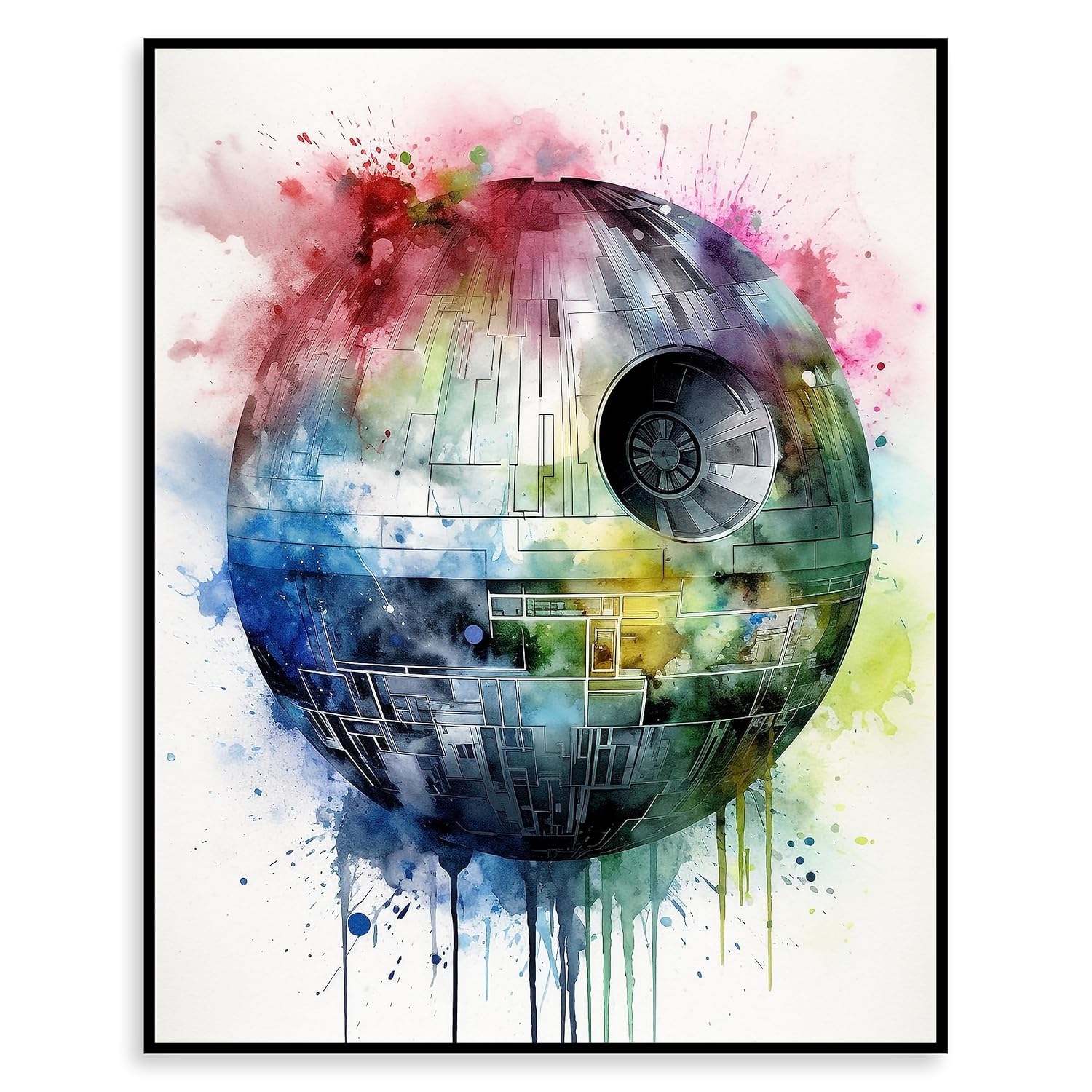 Amazon.com: Star Wars Watercolor Art Print - Premium Giclee Fine Art ...