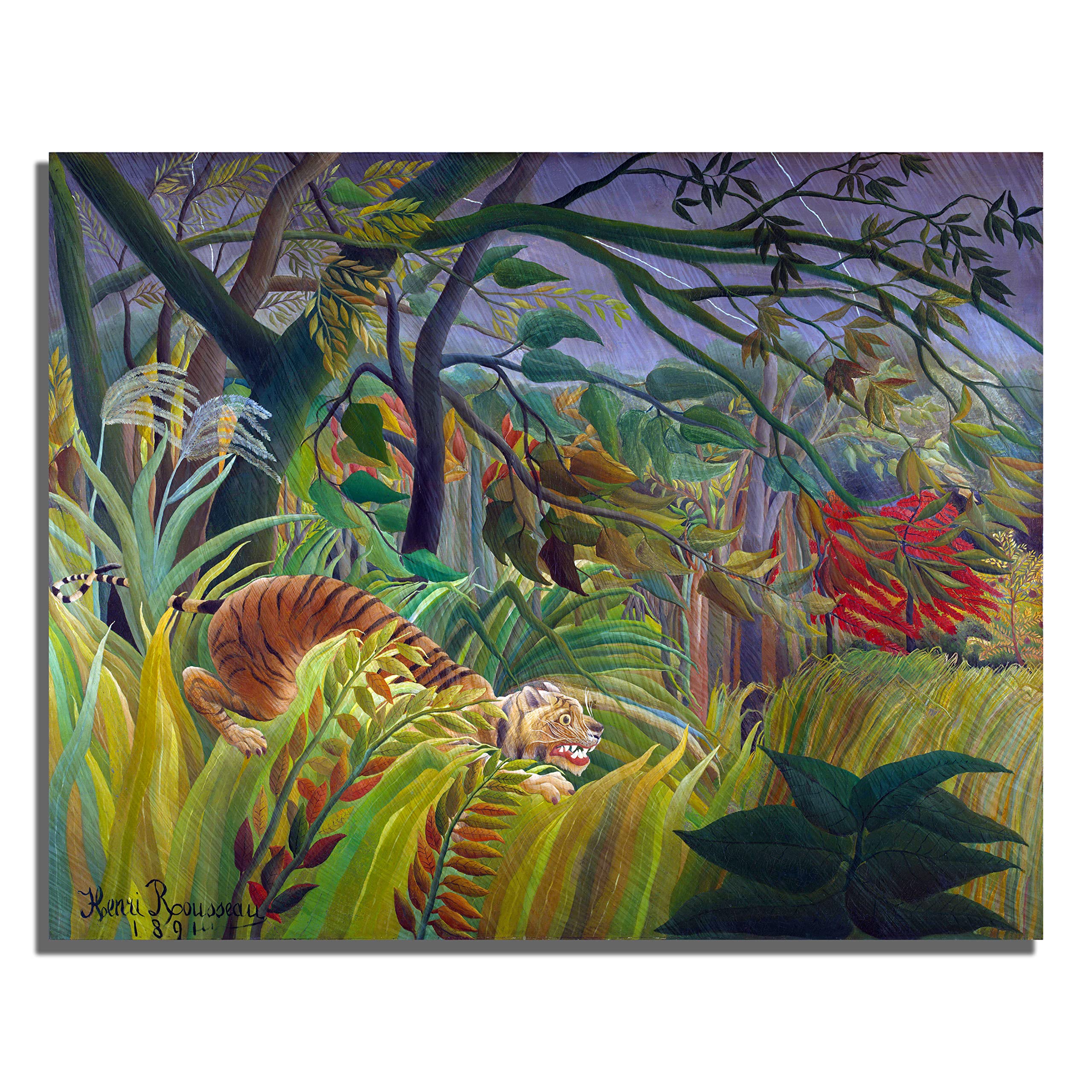 Henri Rousseau Tiger In A Tropical Storm Tiger In A Tropical Storm By