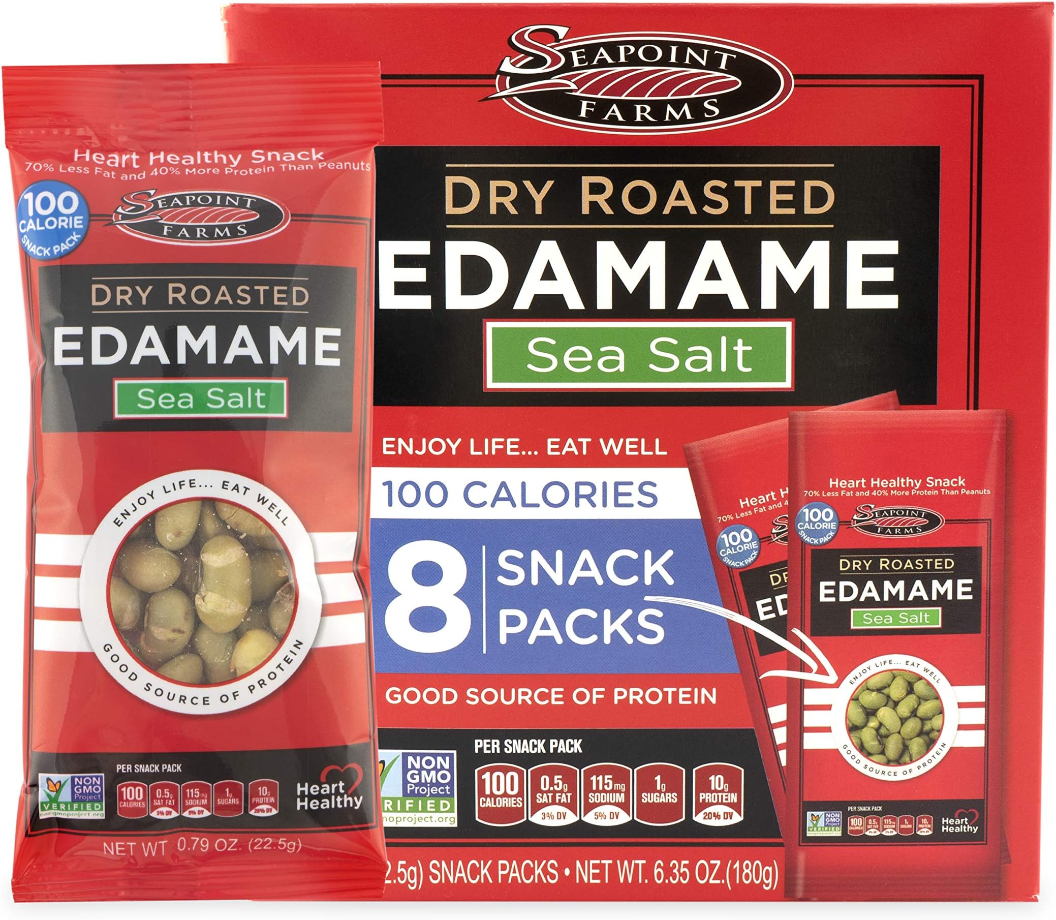Amazon.com: The Only Bean Crunchy Roasted Edamame - Healthy Snacks for ...