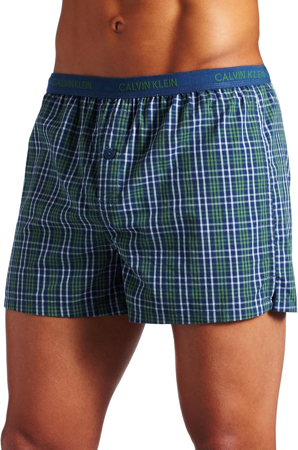 Calvin Klein Men's Matrix Boxer, Alexander Plaid/Cactus at Amazon Men’s ...
