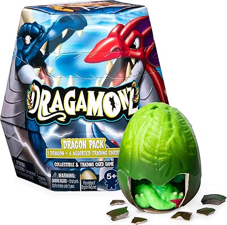 Amazon.com: Dragamonz Collectible Figure & Trading Card Game Dragon ...