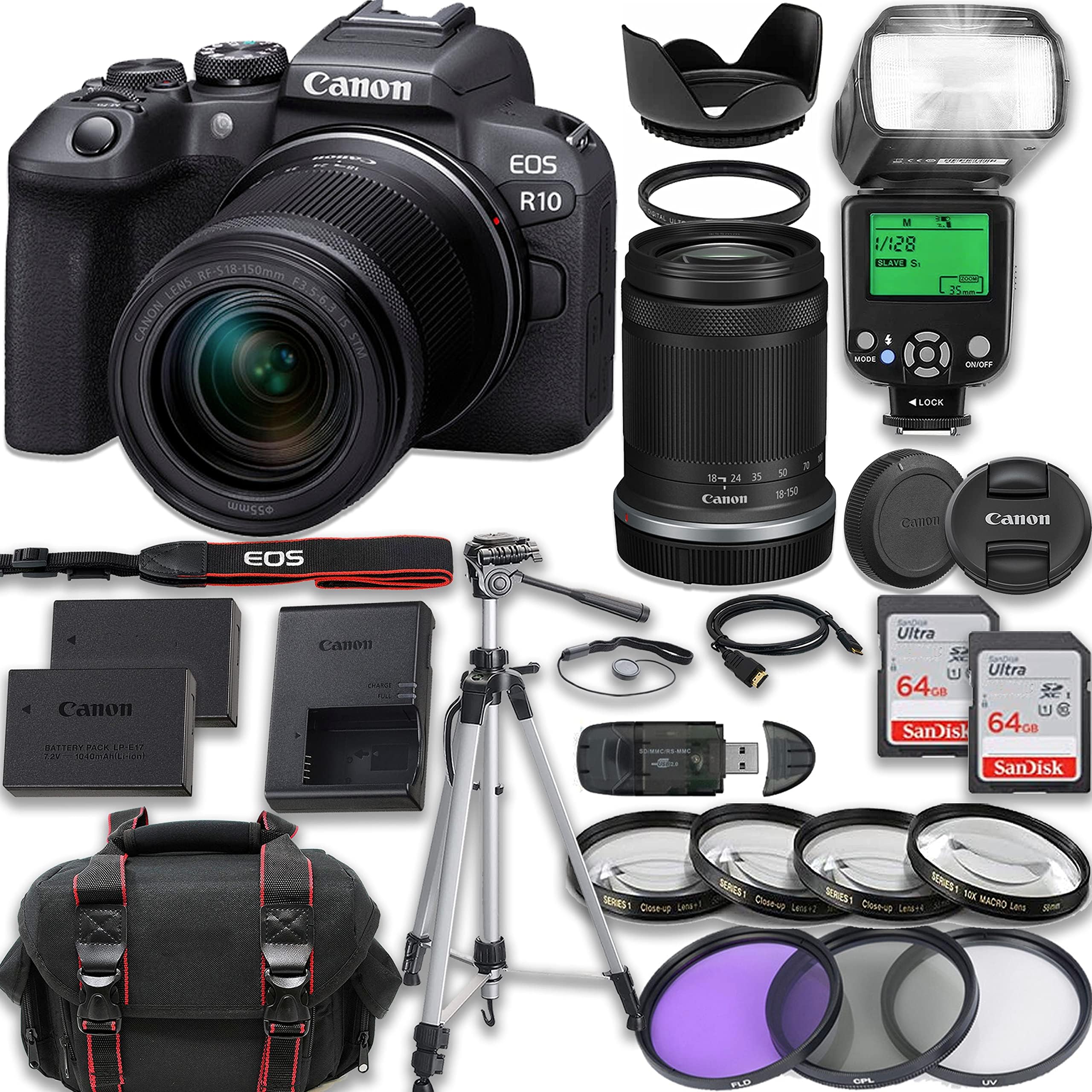 Amazon.com : Canon EOS R10 Mirrorless Camera RF-S 18-150mm is STM Lens ...