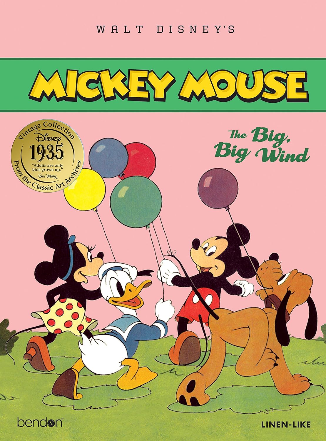 Bendon 43777 Disney Mickey Mouse Vintage Linen Storybook, The Big, Big ...