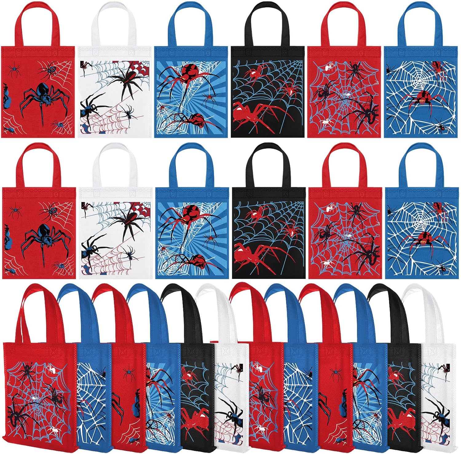 Amazon.com: Kacctyen 24 Pack Spider Themed Gift Bags Spider Party ...