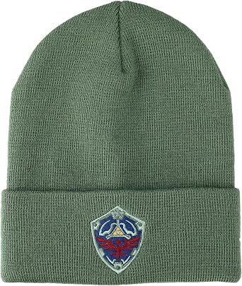 Bioworld The Legend of Zelda Hylian Shield Green Cuff Beanie at Amazon ...