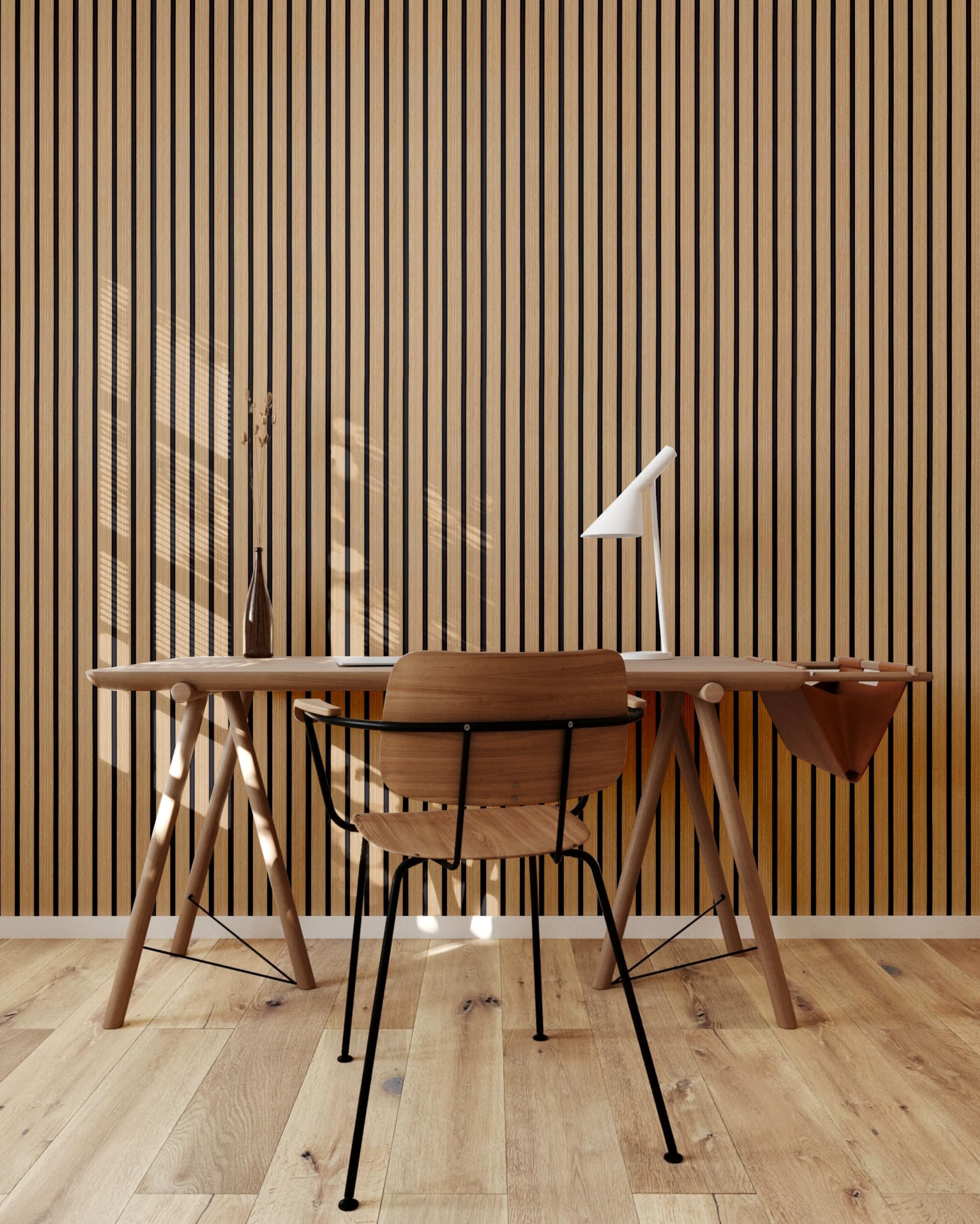 Moisture-Proof Slat Wall Panel - Volga Panels™ (Walnut) : Amazon.co.uk ...