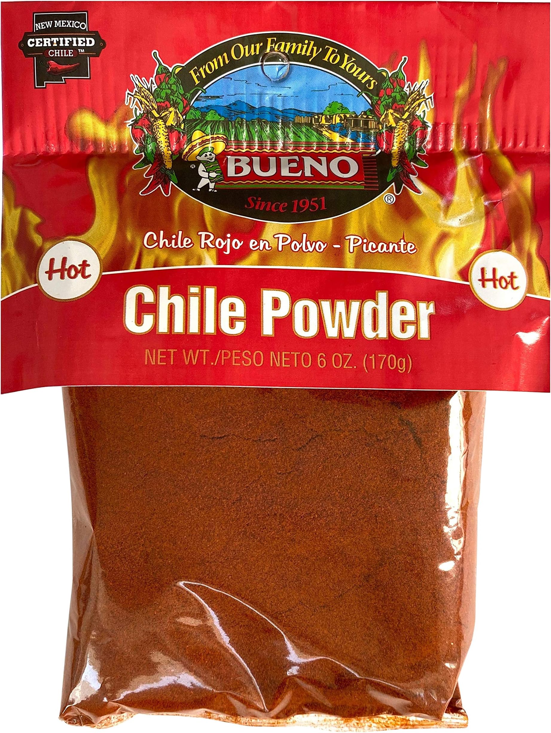 Amazon.com : New Mexico Hatch Red Chile Powder (Hot) : Grocery ...