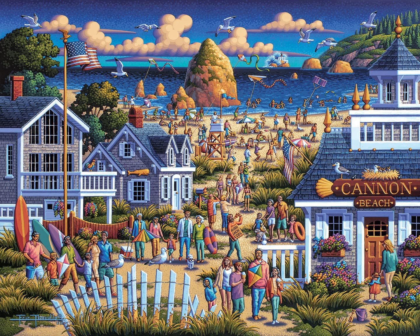 Amazon.com: Dowdle Jigsaw Puzzle - Cannon Beach - 1000 Piece : Toys & Games